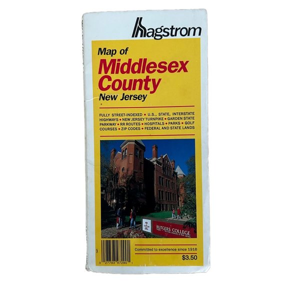 Hagstrom | Office | Hagstrom Pocket Map Of Middlesex County Nj | Poshmark